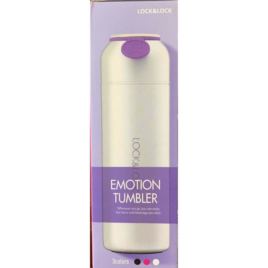 LOCK&LOCK กระติกน้ำสุญญากาศ Emotion Tumbler 350ml-White | Shopee Thailand