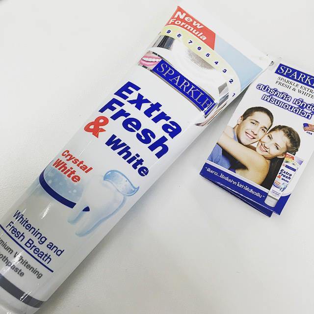 SPARKLE Extra Fresh & White สปาร์คเคิล ยาสีฟัน เอ็กซ์ตร้า เฟรช แอนด์ ...