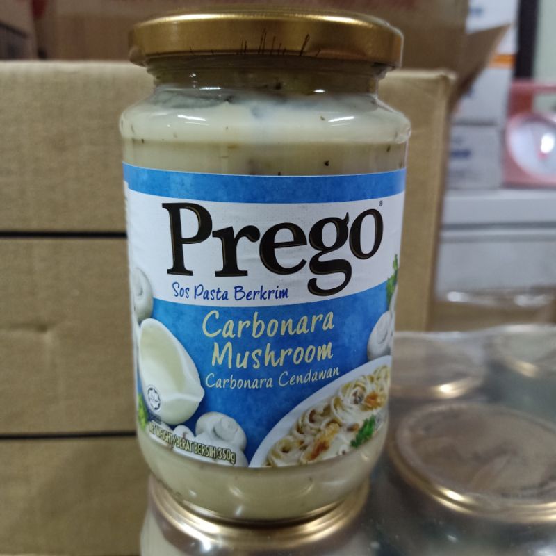 Prego Sos Pasta Berkrim Carbonara Mushroom. 350 g. | Shopee Thailand
