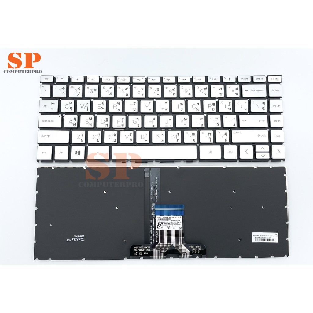 HP Keyboard คีย์บอร์ด HP PAVILION X360 14-DH 14-CE TH-EN สกรีนไทยไม่คม ...