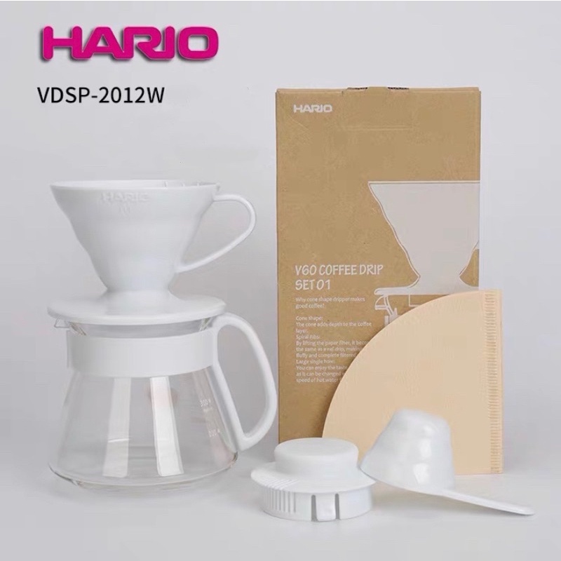 HARIOรุ่นVDSP-2012 V60set ดริปเปอร์ เหยือกเสิร์ฟกาแฟ HARIO V60 Coffee ...
