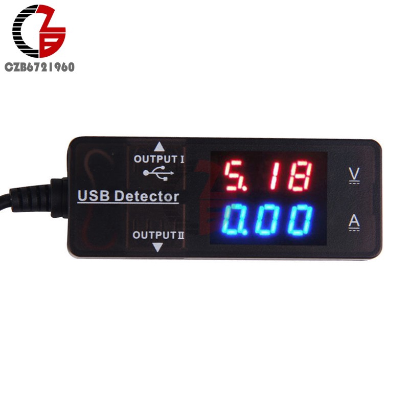 Mini Digital Voltmeter Ammeter 0.28" LED Display USB Detector Charger ...