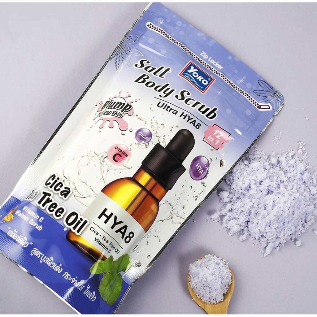 โยโกะ ซอลท์ บอดี้ สครับ อัลตร้า ไฮยาเอท Yoko Salt Body Scrub Ultra HYA8 ...