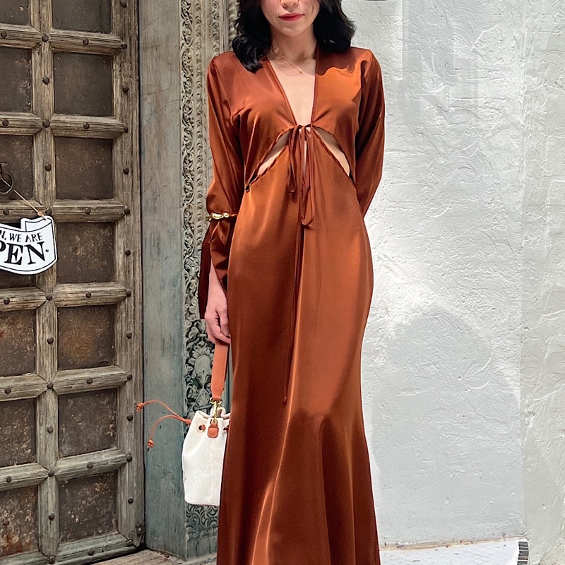Dressfriends.bybf | Calen long dress ที่สุดของเดรสยาว ใส่แล้วดูแพงมาก ...