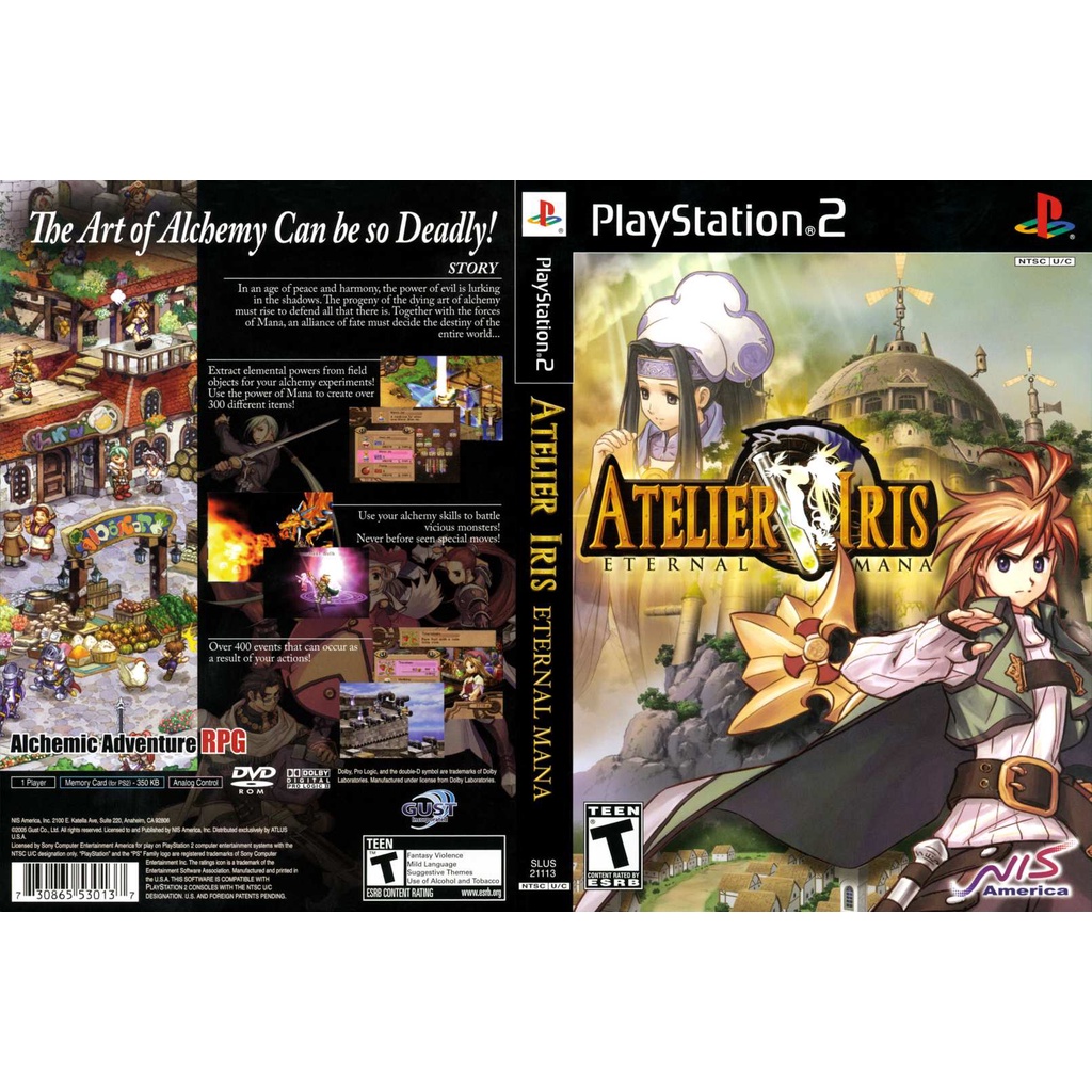 แผ่นเกมส์ PS2 Atelier Iris Eternal Mana คุณภาพ ส่งไว (DVD) | Shopee ...