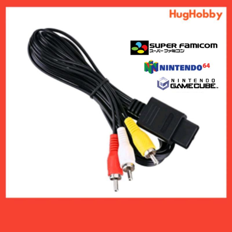 สาย AV Cable เครื่องเกม SFC / N64 / GC /SNES | Shopee Thailand