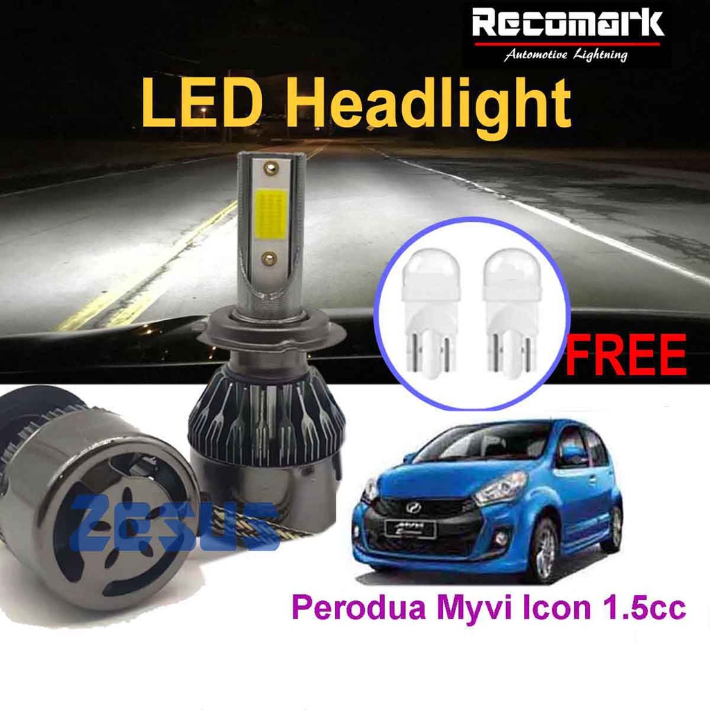 หลอดไฟหน้า LED Zesus Lampu Zen 4 Bosch Osram 6000K H11 40W12v -Perodua ...