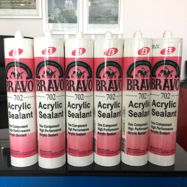 แด๊ป กาวยาแนวอะคริลิค BRAVO 702 Acrylic Sealant สีขาว | Shopee Thailand