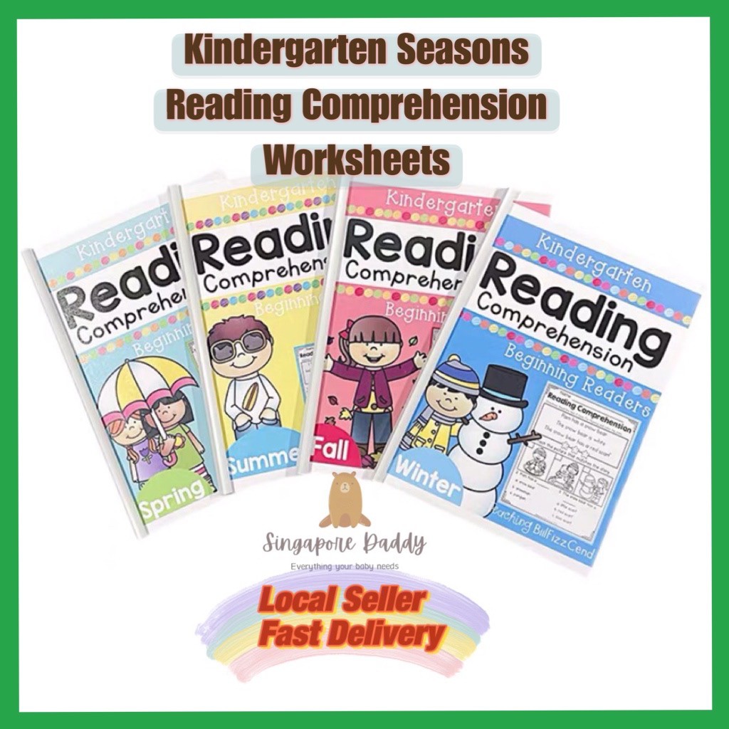 🔥Kindergarten Reading Comprehension-Seasons📖Preschool worksheets📖 ...