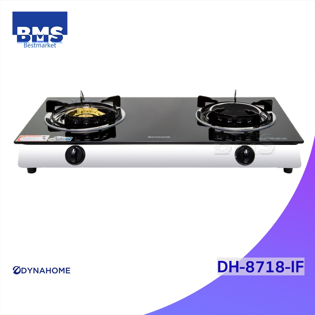 Dyna Home เตาแก๊สหน้ากระจกนิรภัยสีดำ แบบตั้งโต๊ะ มีหลายแบบ | Shopee Thailand