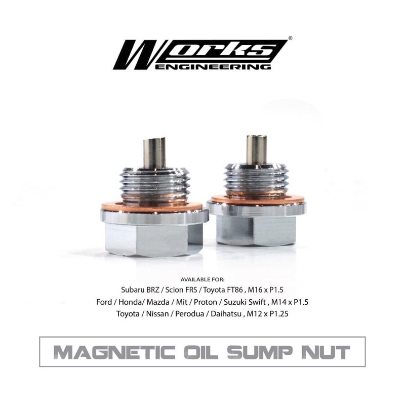 Works engineering Magnetic Oil Sump Nut น็อตอ่างน้ำมันเครื่องแบบ ...