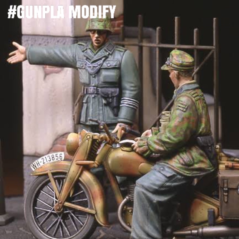 TAMIYA 35241 1/35 โมเดลประกอบ โมเดลทหาร German Motorcycle Orderly Set ...