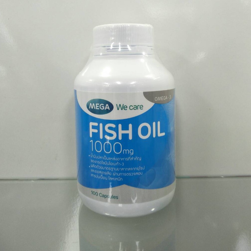 Mega We Care Fish Oil 1000มก 100แคปซูล/200แคปซูล (1ขวด) | Shopee Thailand