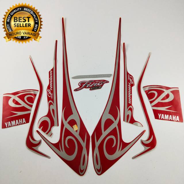 Merah Yamaha fino 125 2017 แถบแดงระดับพรีเมียม รายการคุณภาพมาตรฐาน ...