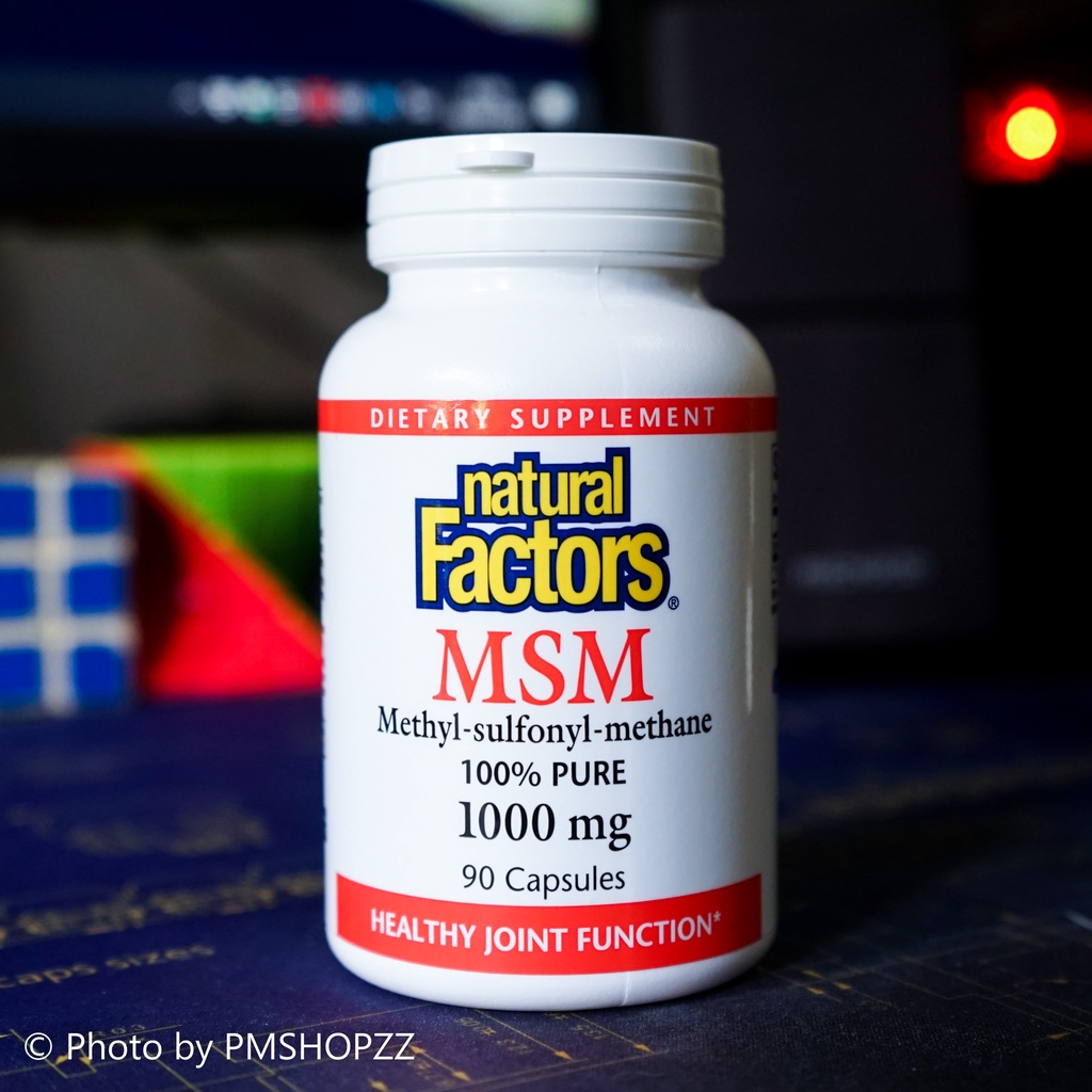 [พร้อมส่ง] Natural Factors, MSM, 1,000 mg, 90 Capsules | Shopee Thailand