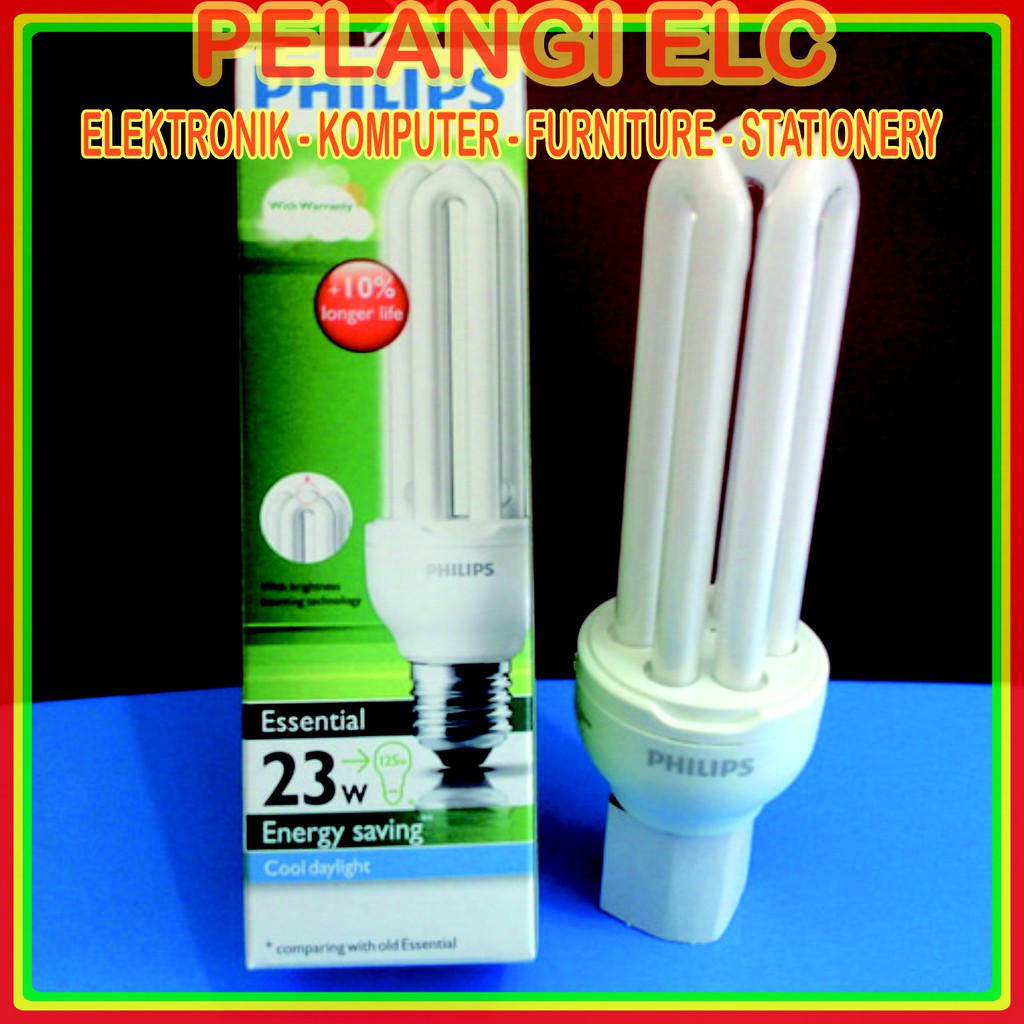 ไฟ Essential PHILIPS Lights 23 ORIGINAL WATT - สีขาวสําหรับกลางแจ้ง ...