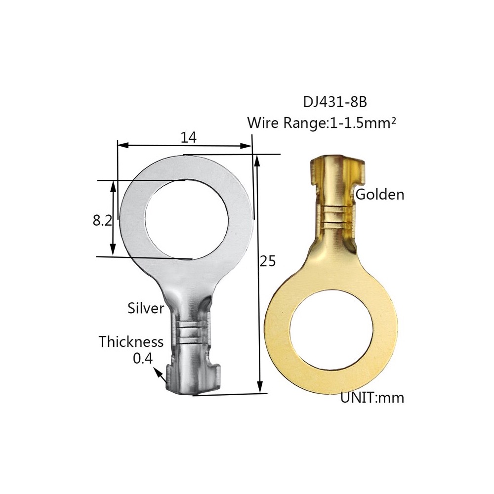 (5 ชิ้น) หางปลากลม หางปลา DJ431 Terminal Crimp Round Cable Male Female ...