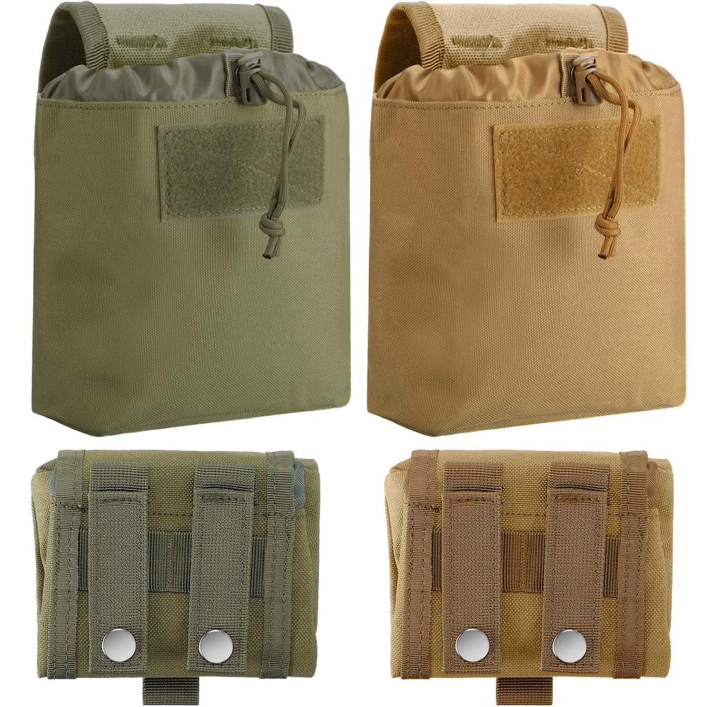 [LUC] Molle Dump Pouch พับได้ นิตยสาร Dump Pouch ปรับเข็มขัด อเนก ...