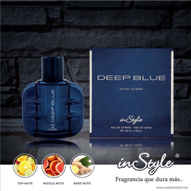 [น้ำหอม] inStyle กลิ่น DEEP BLUE perfume 100ml. [ของแท้นำเข้าจาก UAE ...