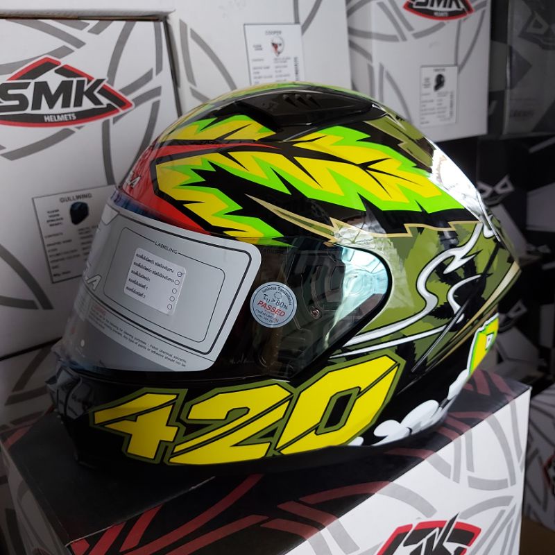 หมวกกันน็อค BILMOLA VELOCE 420 GREEN | Shopee Thailand