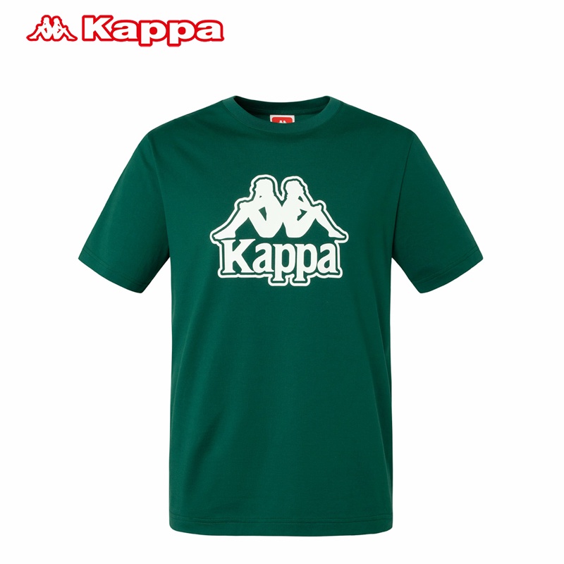 Kappa ผ้าฝ้ายแขนสั้นผู้ชายใหม่ athleisure เสื้อยืดคอกลมครึ่งแขน ...