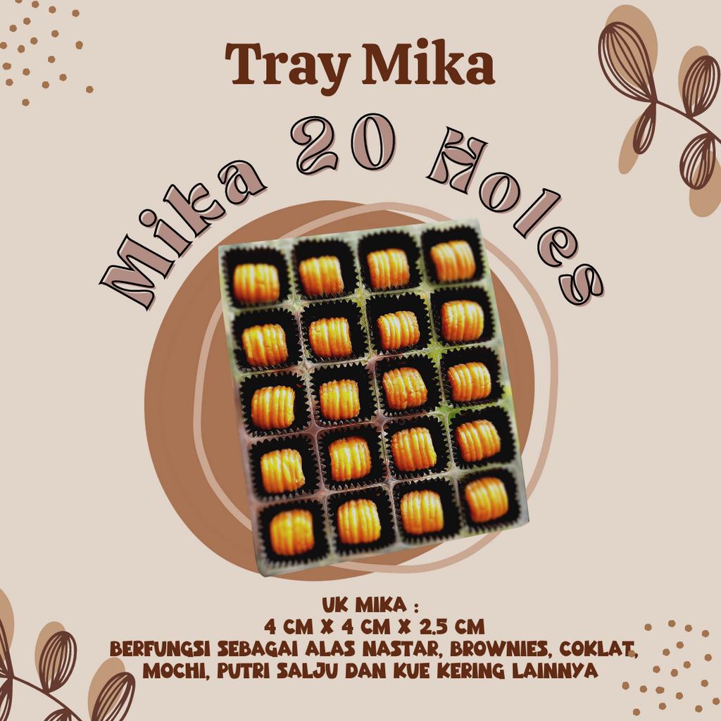 ถาด Mika Nastar / Lapis Legit / Lapis Mini / Chocolate / Mochi Holes 20 ...