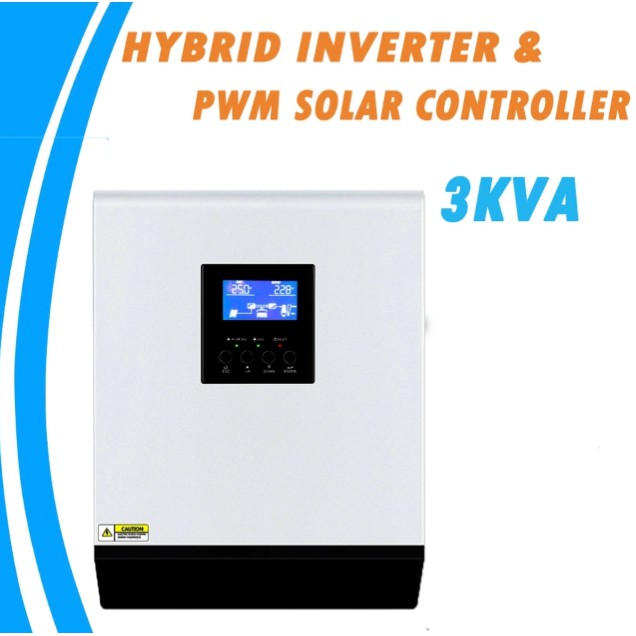 3KVA Hybrid solar inverter 24V pure sine wave built-in PWM 50A charge ...