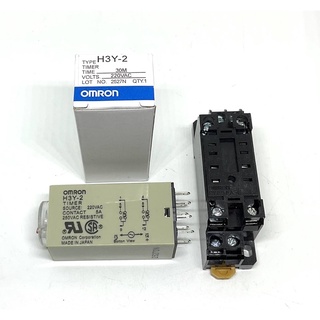 ทามเมอร์ H3Y-2. 220VAC Omron พร้อมซ็อกเก็ต 1S 3S 5S 10S 30S 60S 5M 10M 30M 60M | Shopee Thailand