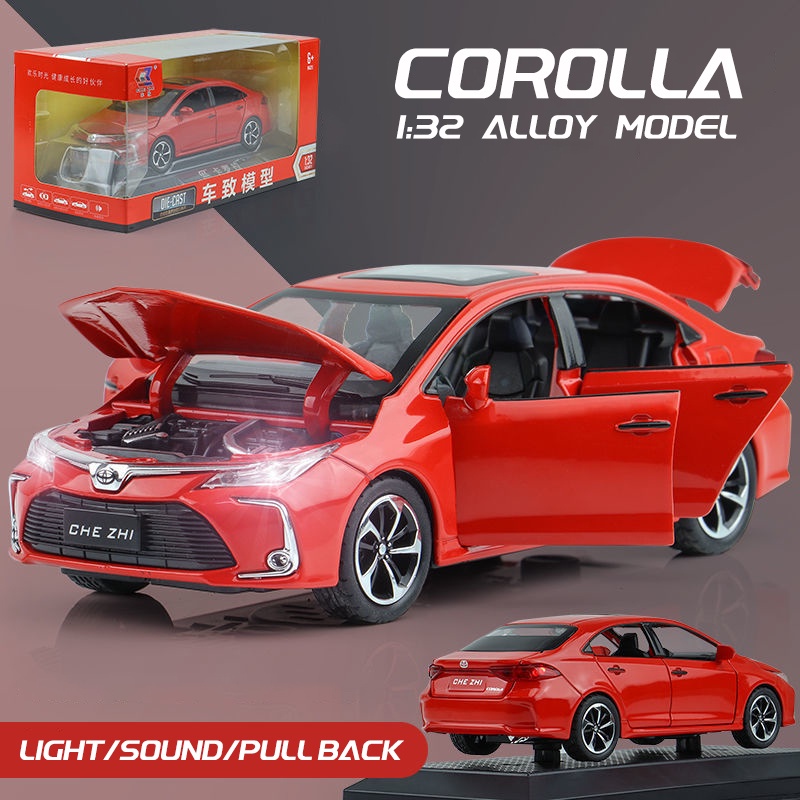1/32 Toyota Corolla diecast car chezhi Zinc Alloy Model Toys Cars for 3 ...
