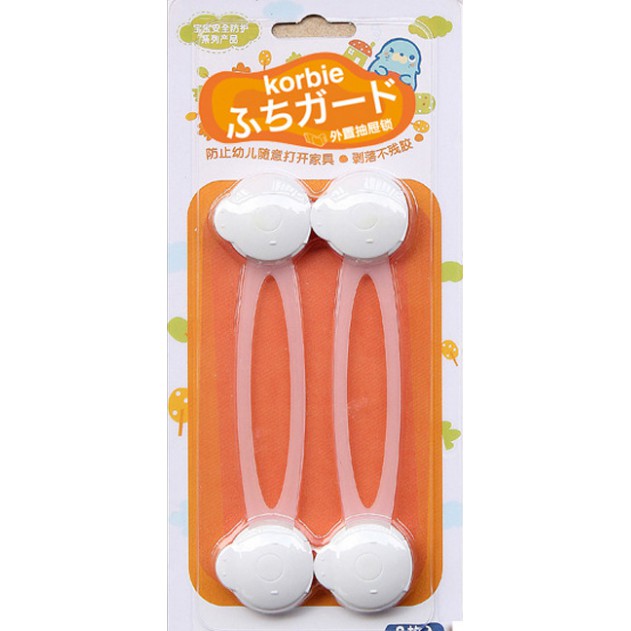 Korbie ที่ล็อคประตู ที่ล็อคตู้ อุปกรณ์เพื่อความปลอดภัยเด็ก (แพค 2 ชิ้น ...