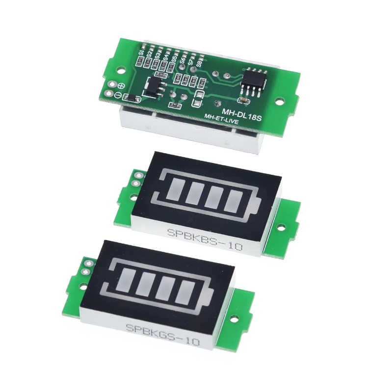 18650 Indicator Led Display MH-DL18S สีน้ำเงิน วัดปริมาณแบตเตอรี่ สถานะ ...