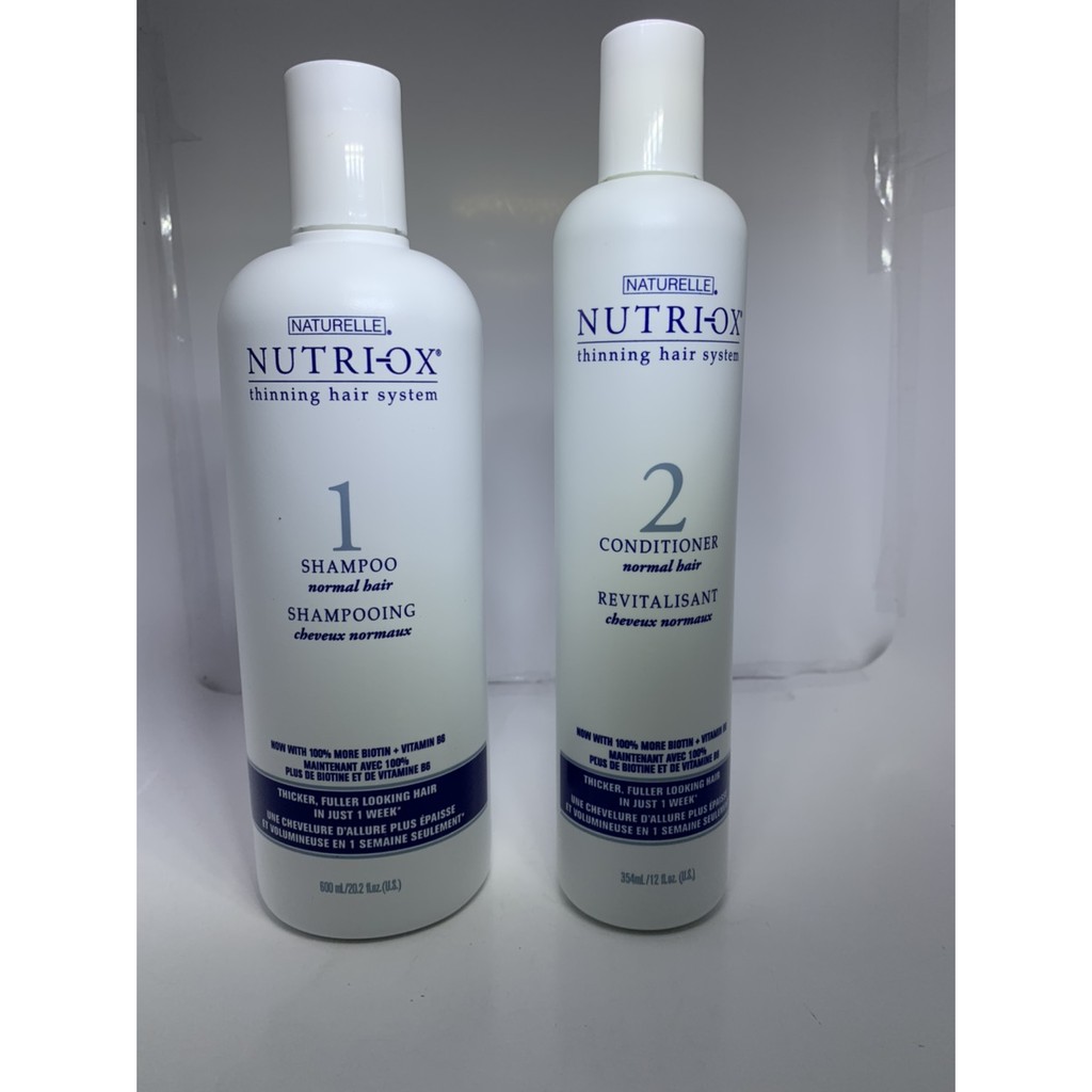 Nutriox แชมพูสำหรับคนผมบาง Thinning hair system สีน้ำเงิน | Shopee Thailand