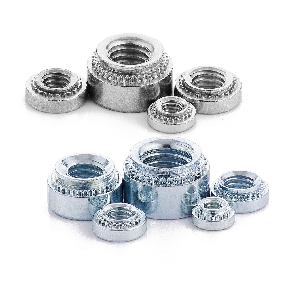 NINDEJIN 5-30 pcs Self Clinching Nut 304 สแตนเลสสตีลสังกะสี Swage Nut ...