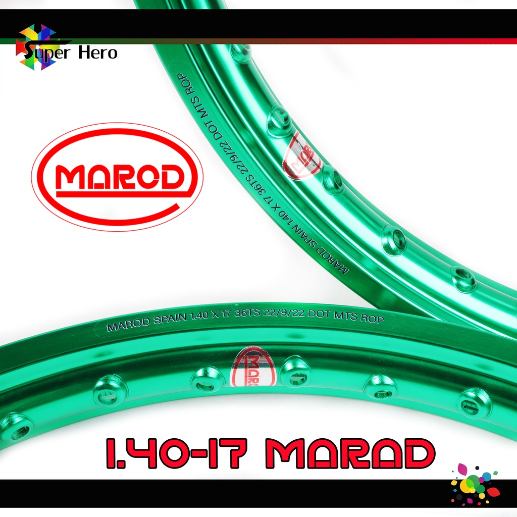 ล้อAKRONT MAROD ล้อเขียว 1.40 ขอบ17 โลขอบ17 ล้อแข็ง ล้อมอเตอร์ไซค์ ของ ...