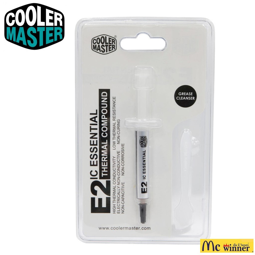 Silicone (ซิลีโคน) COOLER MASTER รุ่น E2 IC ESSENTIAL THERMAL COMPOUND ...