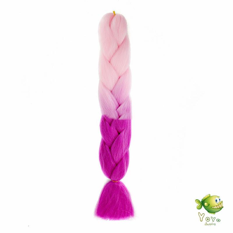 YOYO ผมเปีย ไหมถักผม สีทูโทน แอฟริกันเดรดล็อกส์ wig braids | Shopee ...