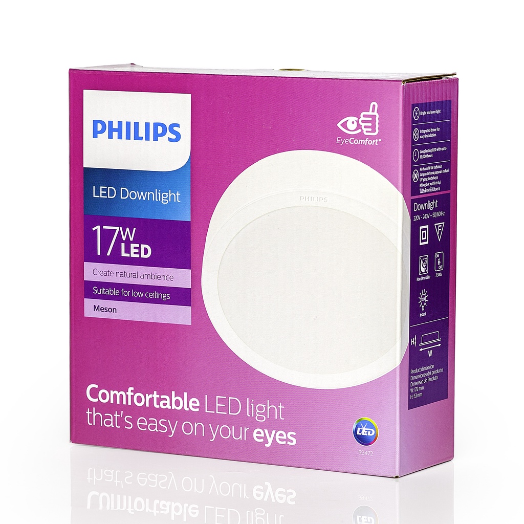 PHILIPS โคมไฟ DOWN LIGHT 17W ขนาด 6 นิ้ว ฟิลิปส์ LED หน้ากลม ติดลอย ...