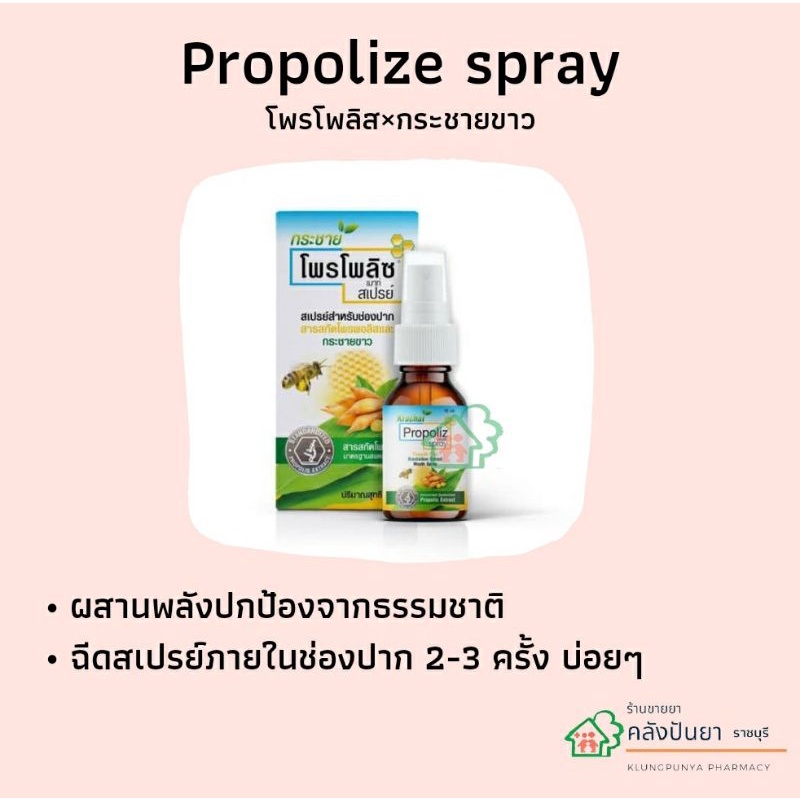 Propolize spray ผสมกระชายขาว | Shopee Thailand