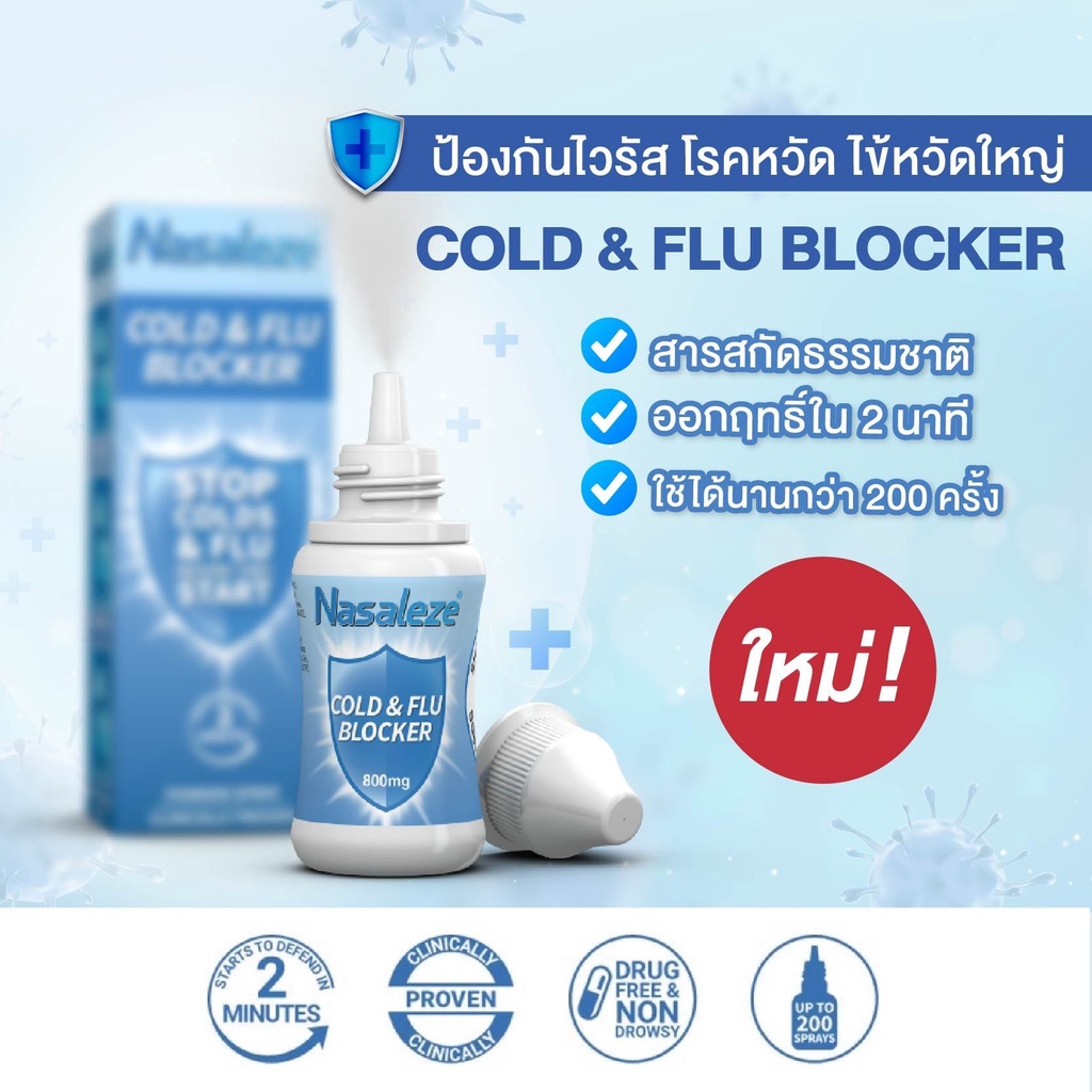 พร้อมส่ง!! สเปรย์พ่นจมูก นาซัลลิซ 👃🏼 Nasaleze Travel 👃🏼 Cold & Flu ...