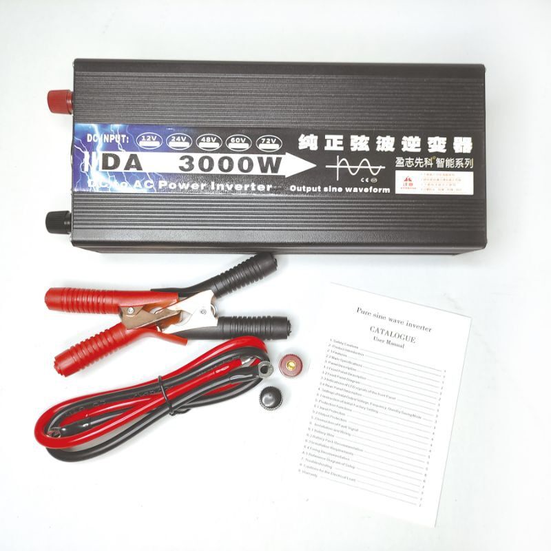 BB อินเวอร์เตอร์ เพียวซายเวฟ 3000w 12v Inverter pure sine wave 12V ถึง 220V เครื่องแปลงไฟ สินค้า ...