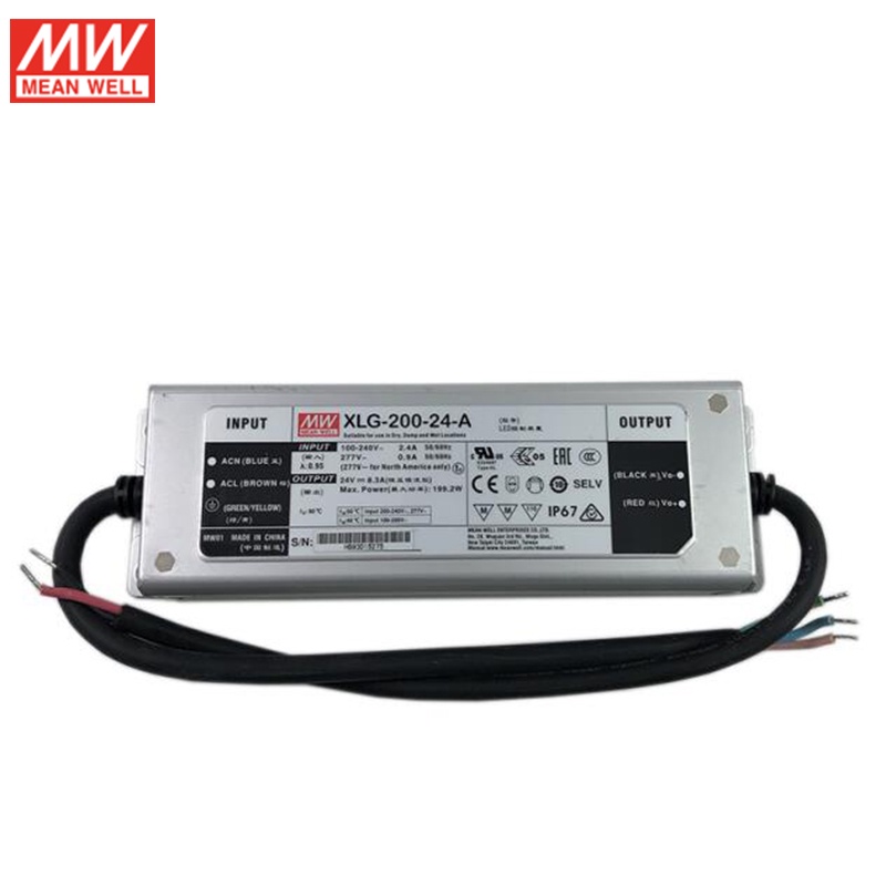 Mean WELL XLG-200-24-A 200W 24V 8.3A ไดรเวอร์ LED แรงดันไฟฟ้าคงที่ ปรับ ...