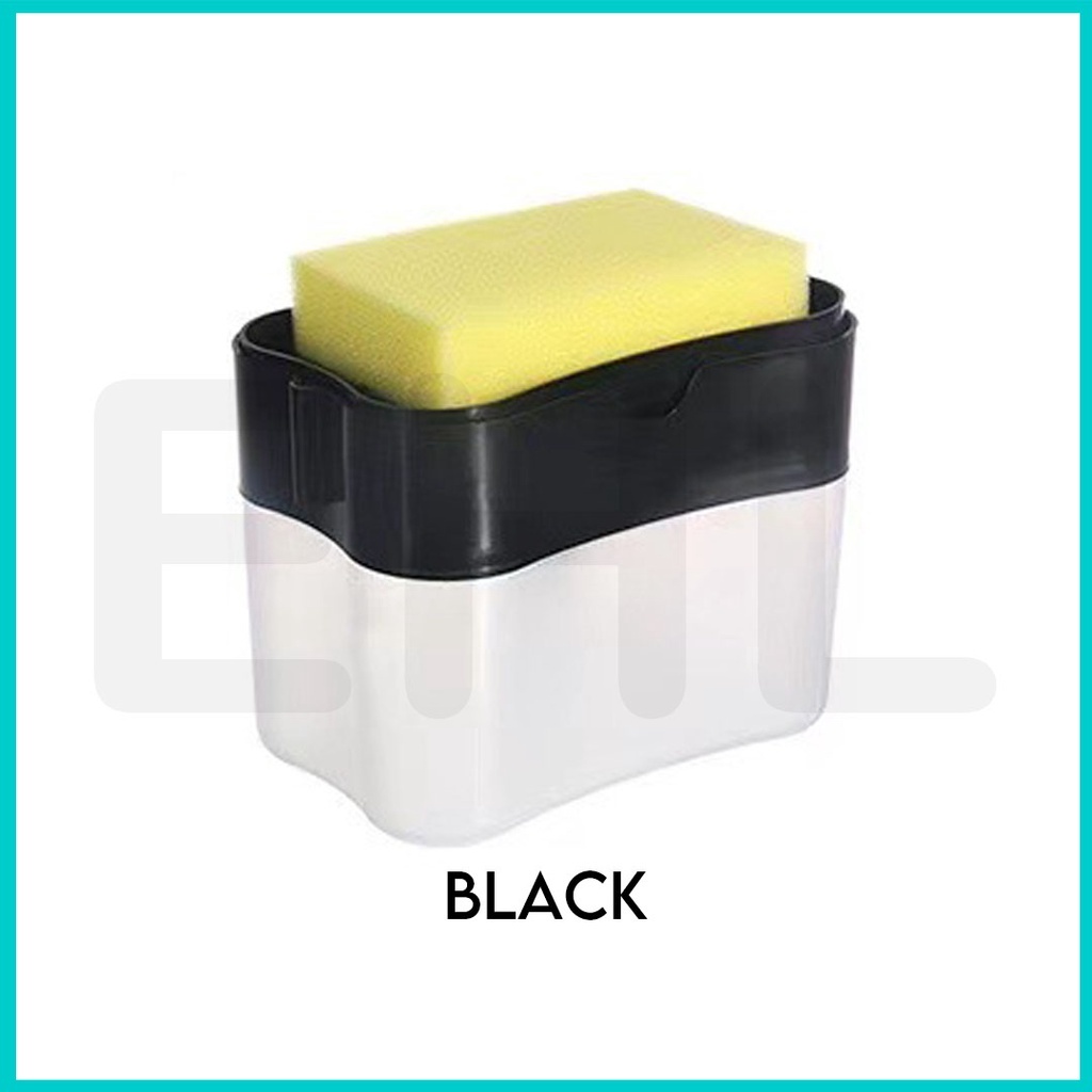 ฟรีฟองน้ํา 2IN1 Tempat Letak Sabun Basuh Pinggan เครื่องจ่ายสบู่ล้างจาน ...