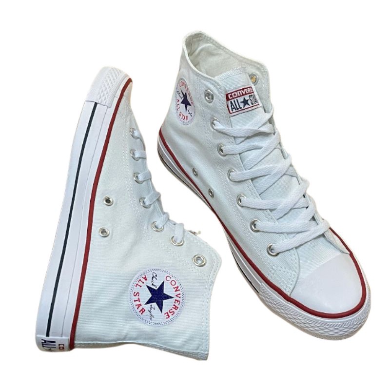 [B35](ข้อสูง)รองเท้าผ้าใบข้อสูง งานผ้า Size 36-45 ไม่ต้องเผื่อไซส์ ...