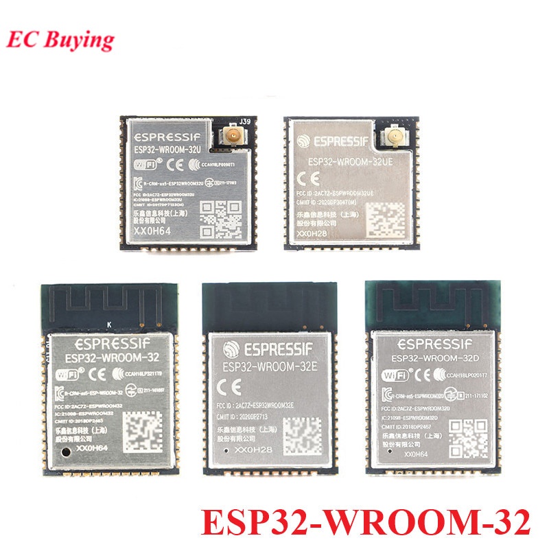 Esp32-wroom-32 ESP32 WROOM ESP-32 4MB 8MB 16MB โมดูลไวไฟไร้สาย BLE MCU ESP32-WROOM-32 -32UE -32U ...