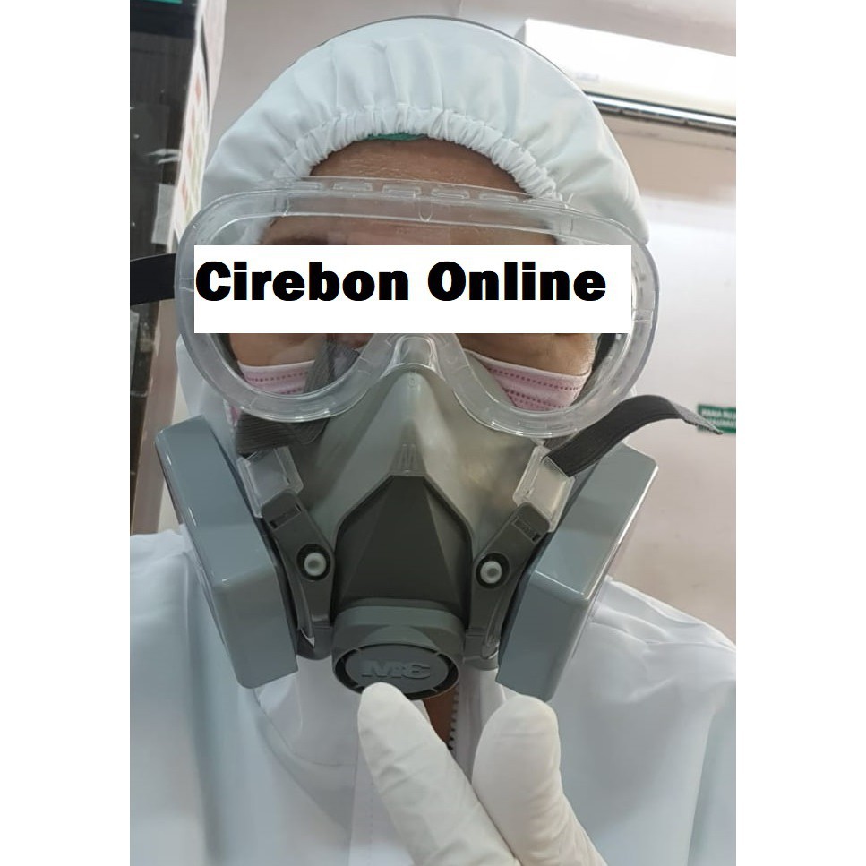 PAKET Masker 3M medis - dokter ORIGINAL & filter P100 7093 diatas N95 ...