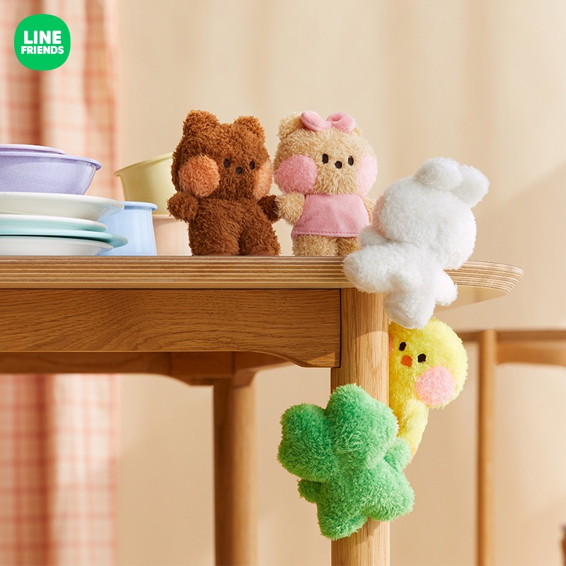 Line Friends Kawaii Brown Cony Sally Choco Minini Series Plush Dolls ...