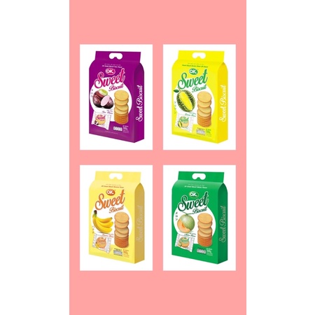 🌟พร้อมส่ง🌟 OK sweet Biscuits ขนมปังแผ่นบางหลากหลายรสชาติ ขนาด 300 กรัม คุ้มจุใจ | Shopee Thailand