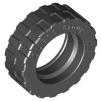Lego part (ชิ้นส่วนเลโก้) No.92409 / 42611 Tire 17.5mm D. x 6mm with ...