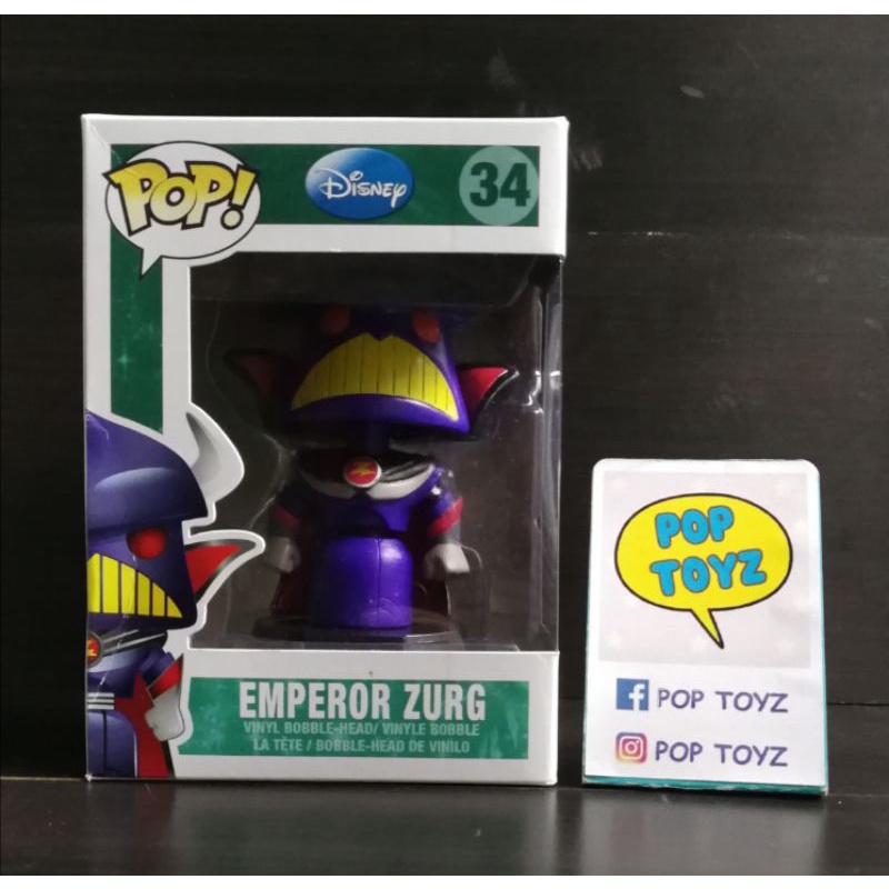 Funko Pop Disney Toy Story Emperor Zurg 34 ของแท้ งานเก่าเลิกผลิตแล้ว 8585
