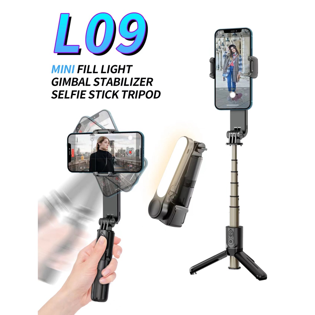 ไม้เซลฟี่ระบบกันสั่นGimbal Stabilizer L09 มาใหม่ กันสั่นสำหรับมือถือขา ...